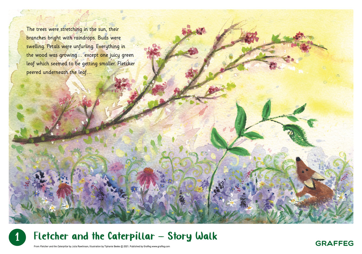 Fletcher and the Caterpillar Story Walk Pack – Graffeg Books